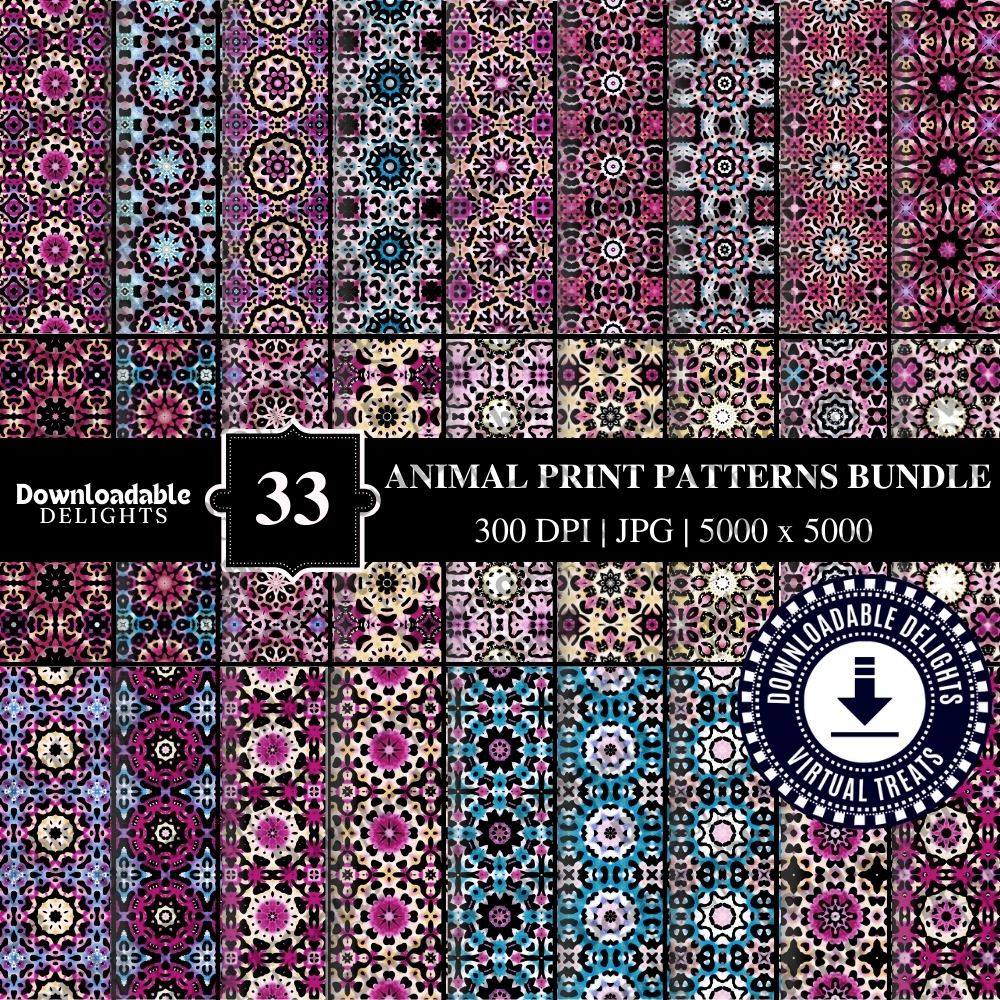 Animal Print Patterns Bundle