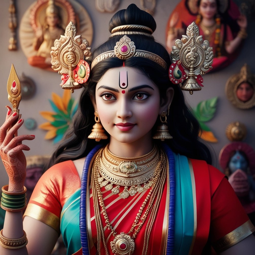 Dive into the Mystical World of Indian Mythology Portraits