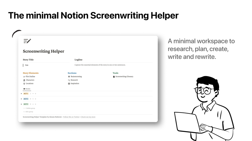 Notion Screenwriting Helper