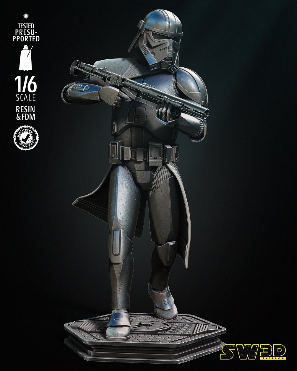 Purge Trooper Sculpture - Star Wars 3D Models - Tested and Ready for 3D ...