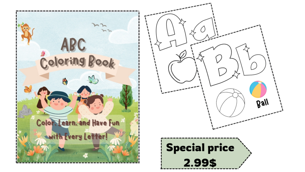 Printable ABC Coloring Book for Kids | Learn the Alphabet with Fun ...