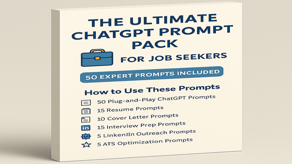The Ultimate Job Seeker Prompt Pack (50 Plug-and-Play Prompts)