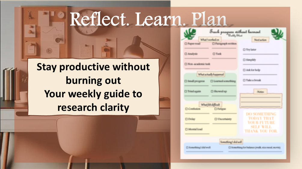 Weekly Research Check-In Sheet