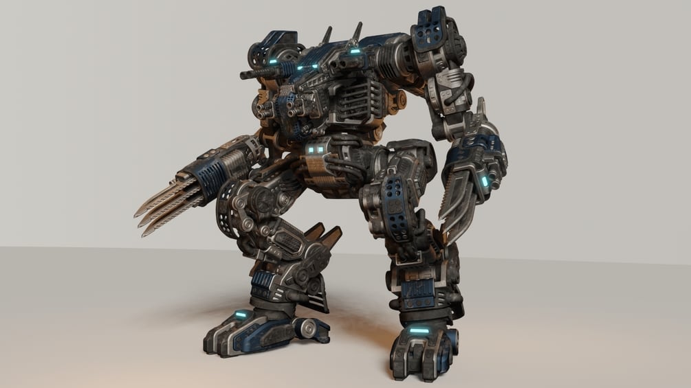 MECHA RZ-011 FILE MODELING ASSET BLENDER