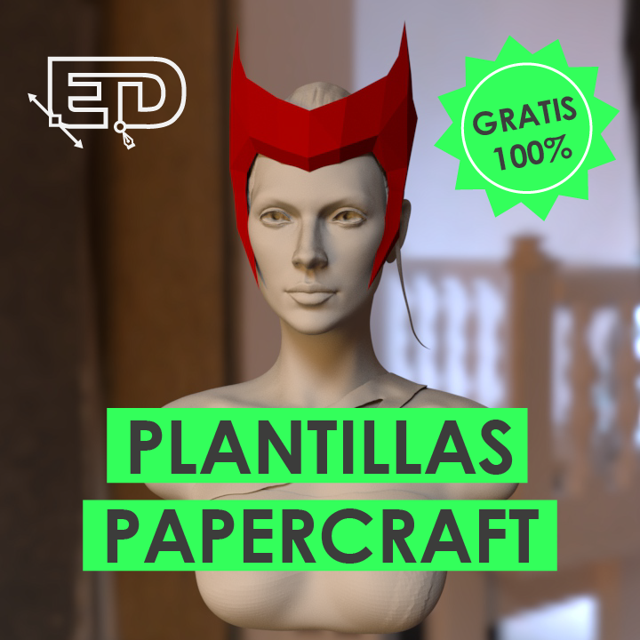 Casco Wanda Vision Papercraft
