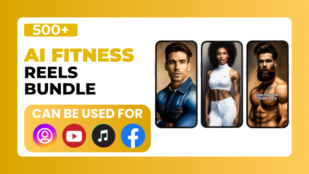 500+ AI Fitness Reels Bundle