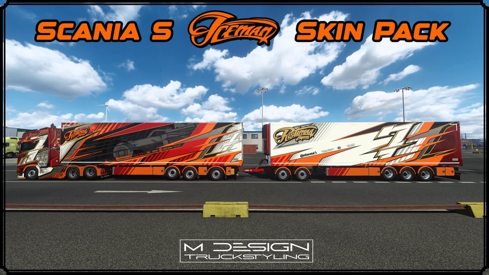 SCANIA S "ICEMAN" SKIN PACK | MDT | ETS2 MOD