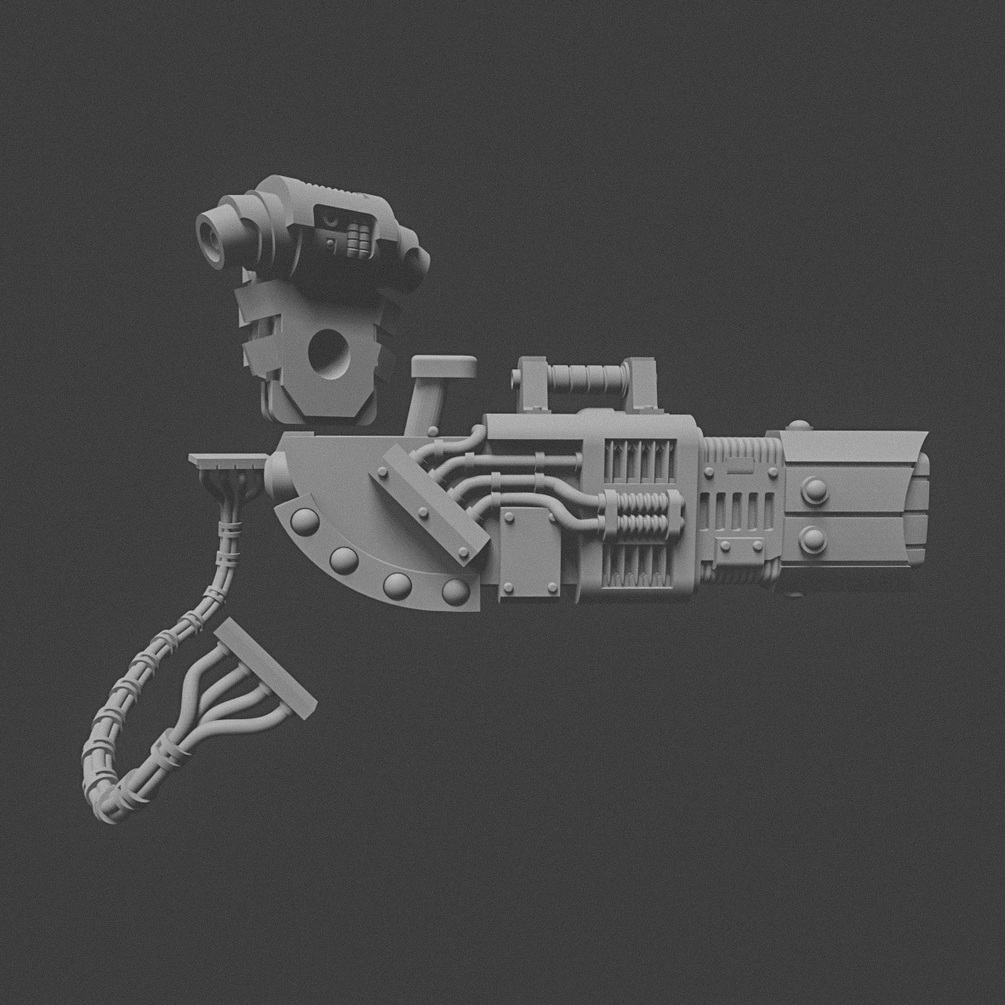 UPSCALED raygun Heavy weapon - 3 poses