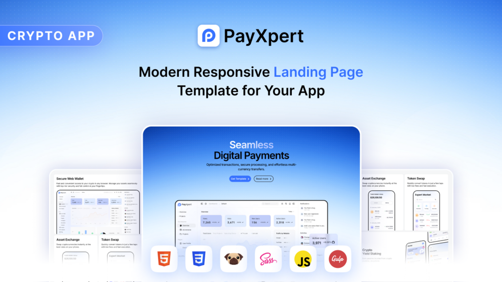 PayXpert – Landing Page HTML CSS Template
