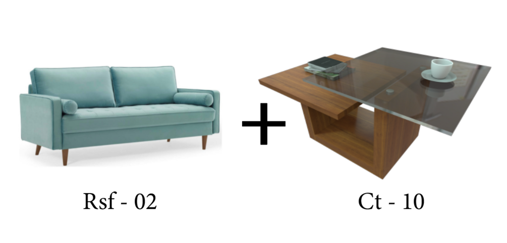 Center Table Package 1 (Center Table with Sofa Chair)