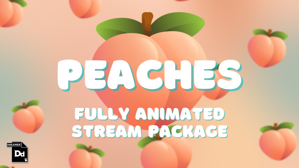 PEACHES Fully Animated Live Stream Package