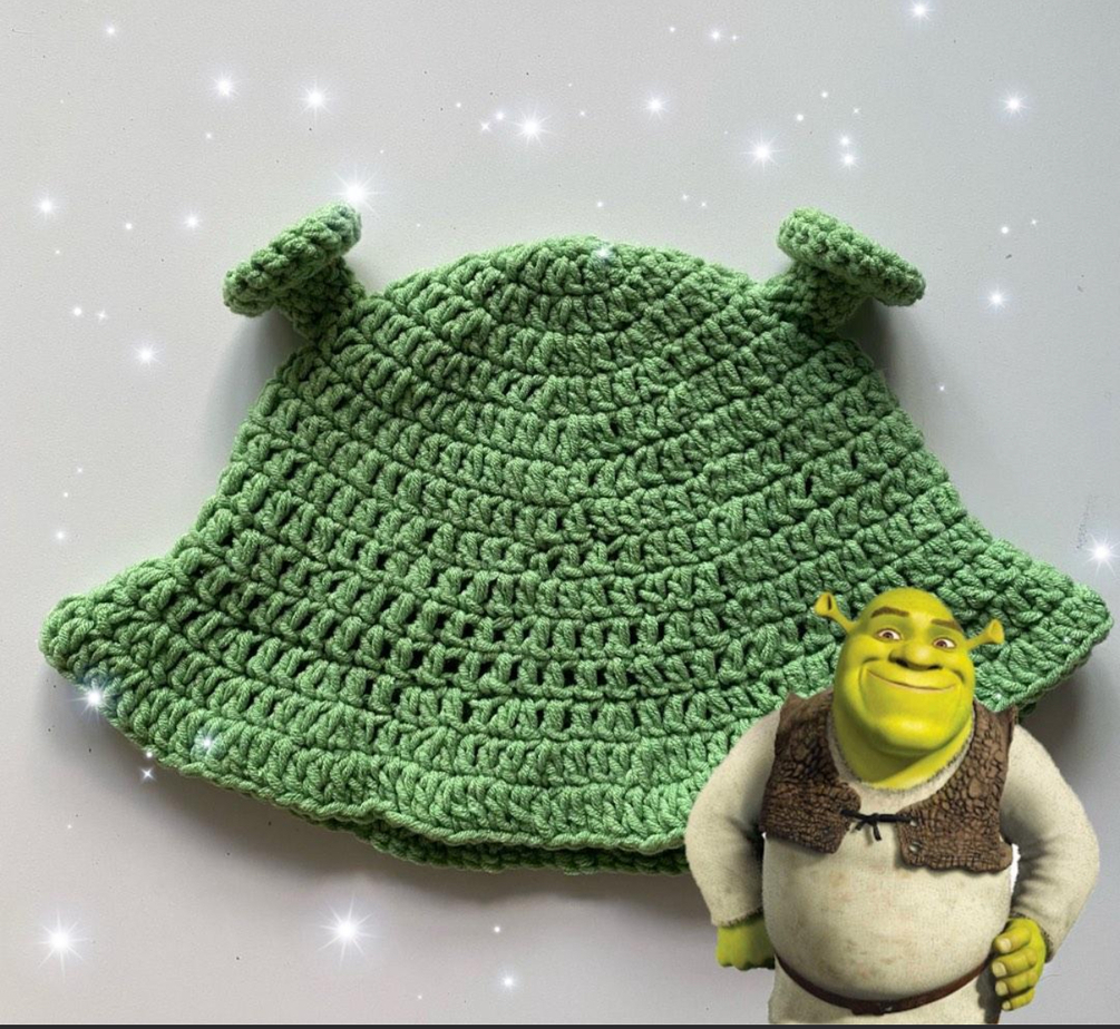 Crochet Shrek hat ( PDF pattern )