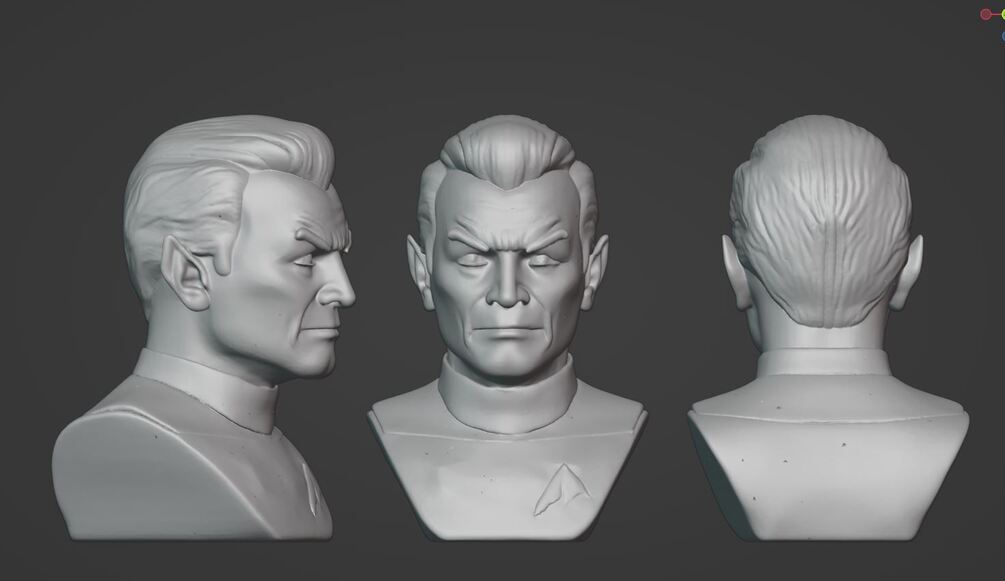 Spock Bust – 3D Printable STL Model
