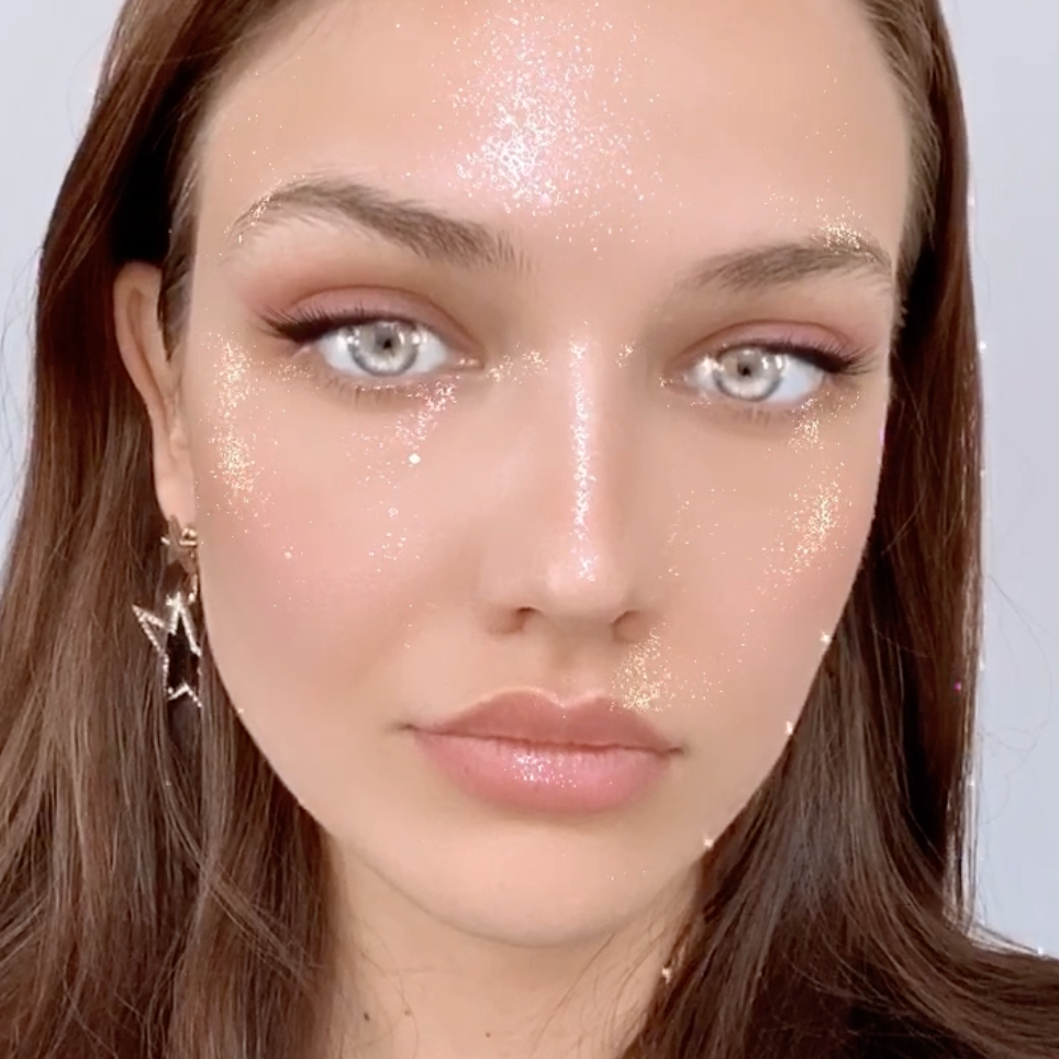 Glitter face filter for Spark AR