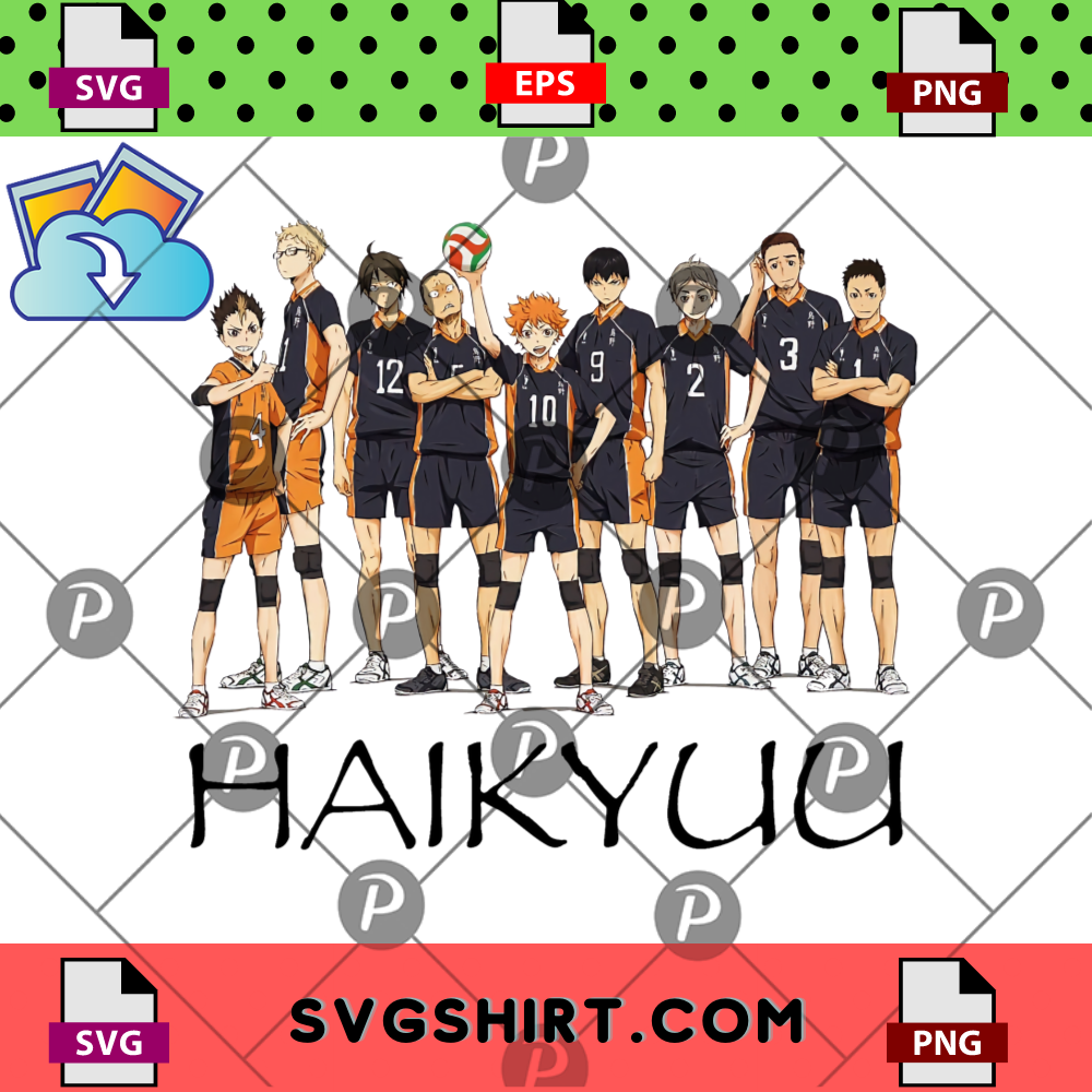Haikyuu SVG PNG EPS DXF Digital Download