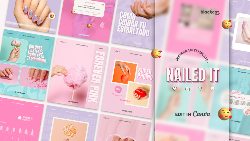 Instagram post portrait template for canva | Nailed it!