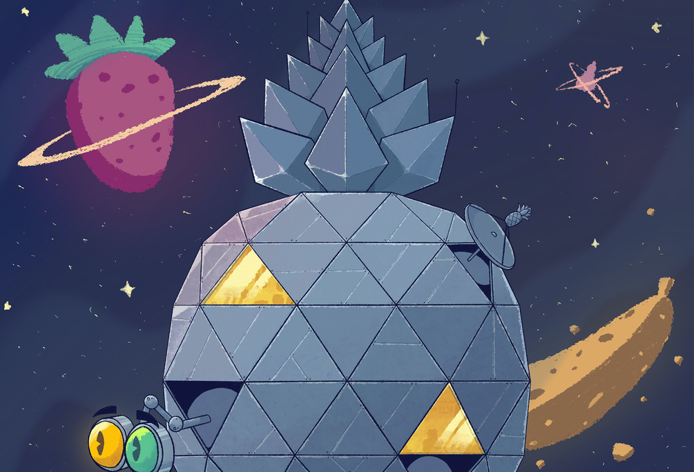 Cyber Pineapple - Wallpaper