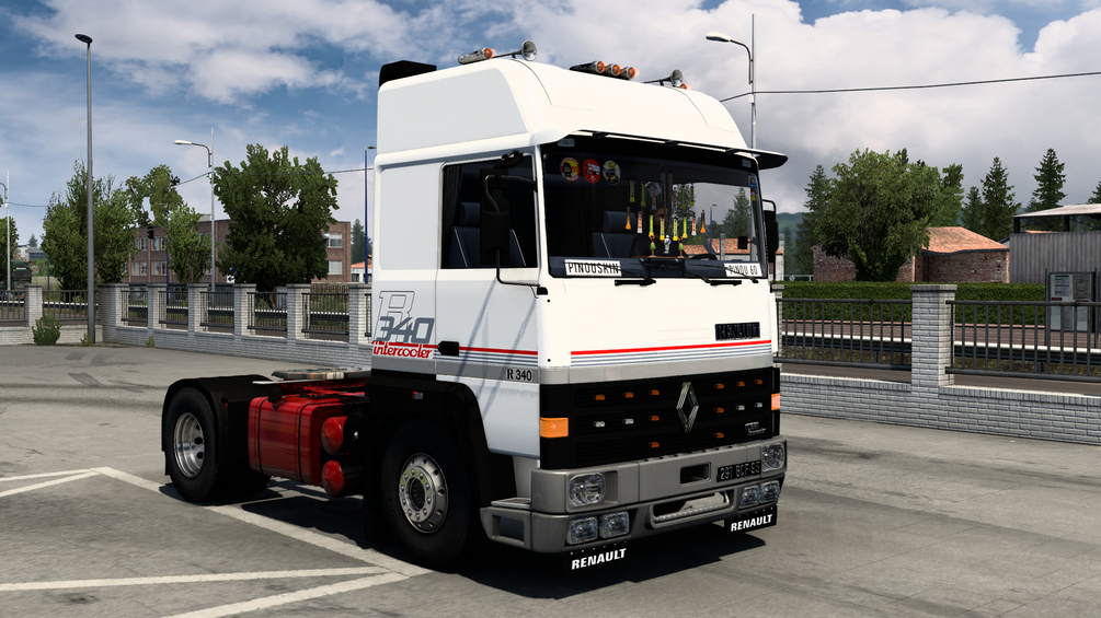 skin RENAULT R340 intercooler for the Renault R mod of truck access ...