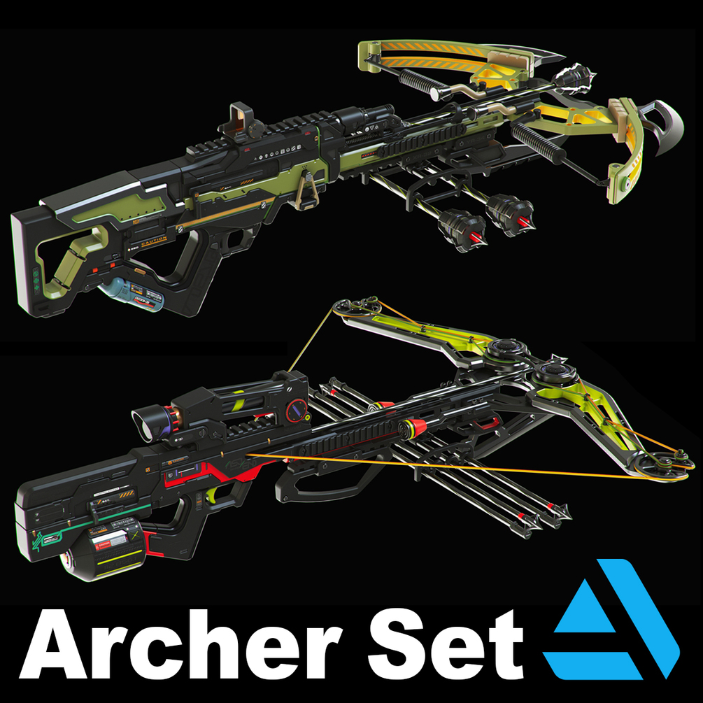 Archer Weapon Set / Bows & Crossbows