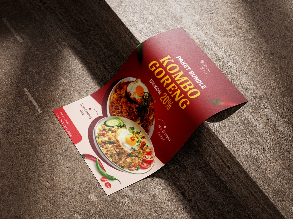 Eye-Catching Food Promo Brochure - Adobe Illustrator