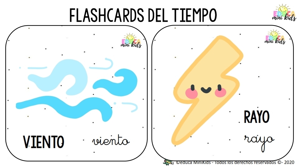 Flashcards tiempo