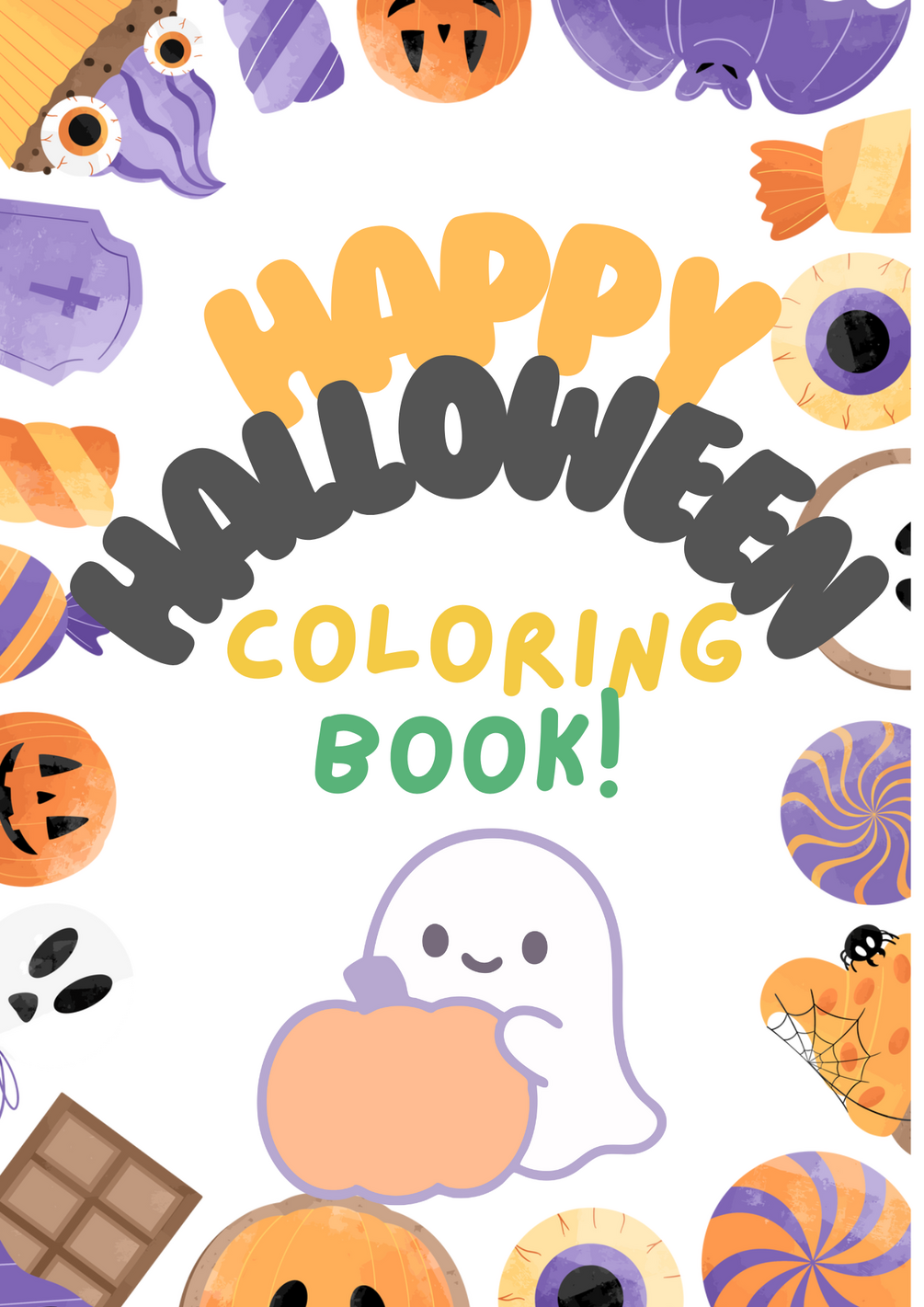 Happy Halloween Coloring Book