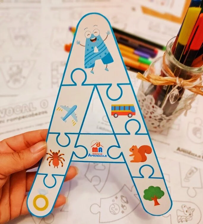 Pack de rompecabezas: Las vocales (PDF) - Mateial de Aprendizaje