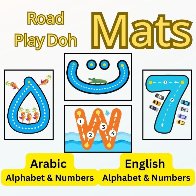 Road mats arabic, english, letters & numbers