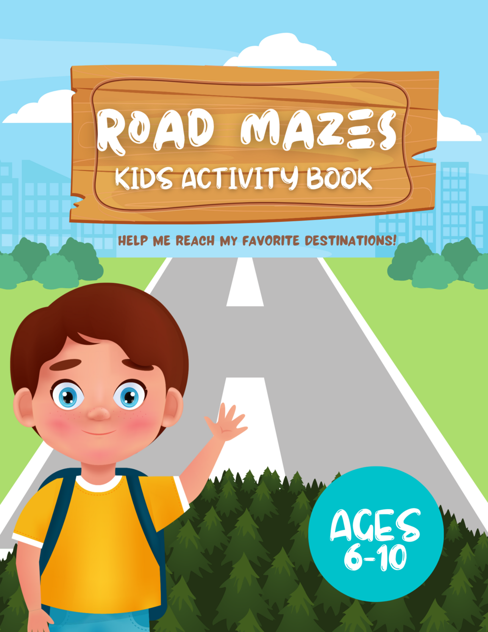 ROAD MAZES ACTIVITY BOOK FOR KIDS: Fun and Challenging Maze Activity ...