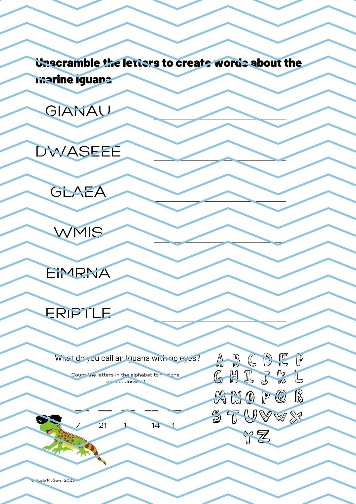 Galápagos Islands Activity Book for Kids