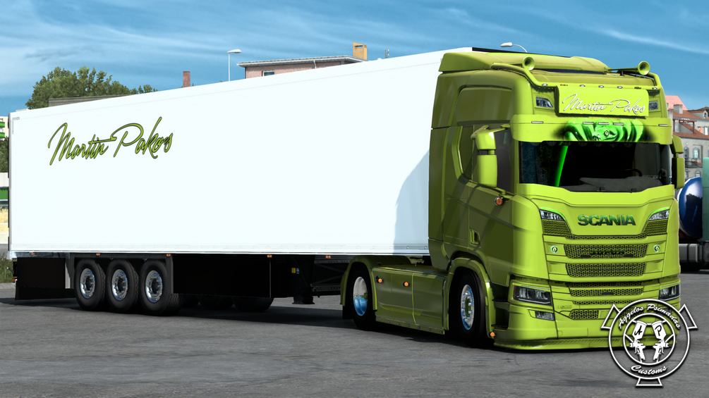 Scania R "Green Python" Martin Pakos Combo Skin (Scania R SCS & Eugene)