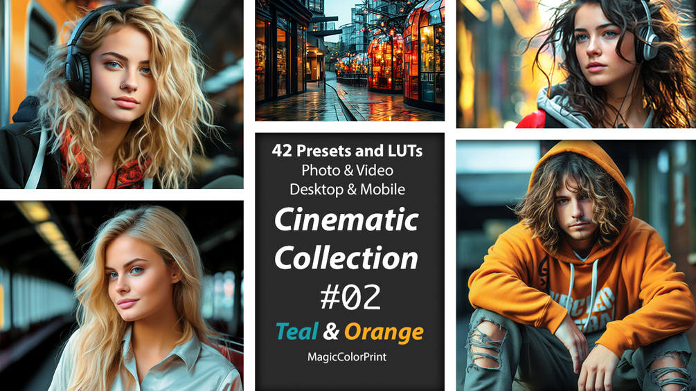 42 Cinematic Collection #02 Teal and Orange.