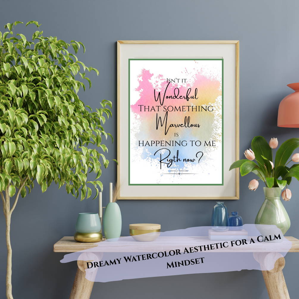 Watercolor Affirmation Printable – Soft, Dreamy Wall Art for Calm Vibes ...