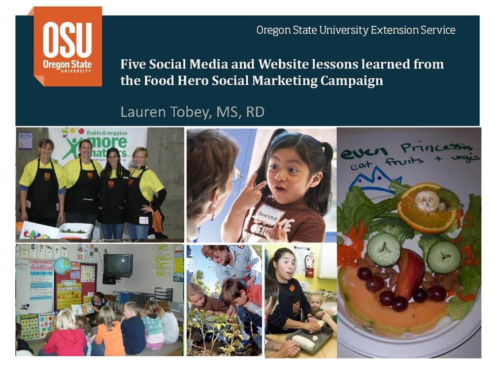 Five Social Media Lessons Learned from the Food Hero Social Marketing ...