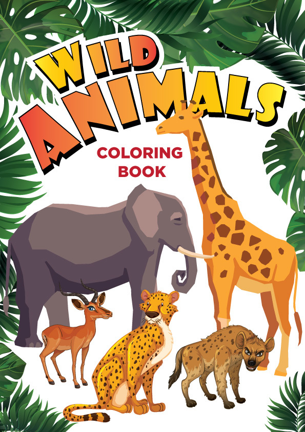 Wild Animals, Coloring Book