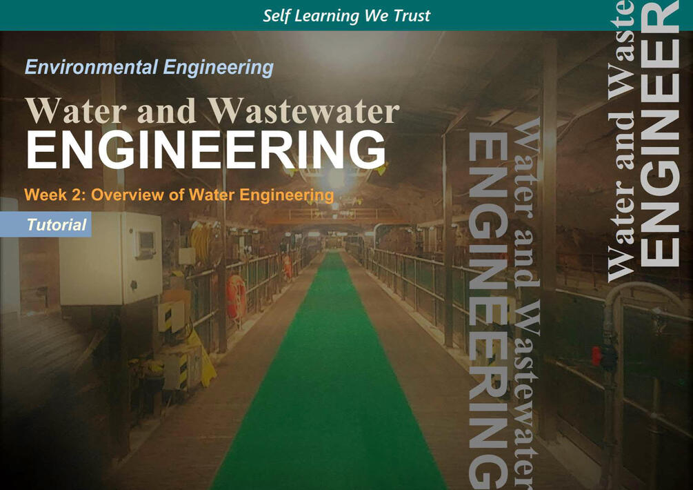 Water Engineering and Wastewater Engineering Management Week 02 Tutorial