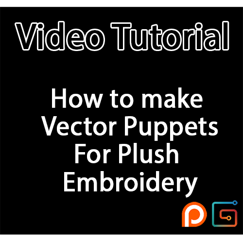 How to make vector puppets for plush embroidery