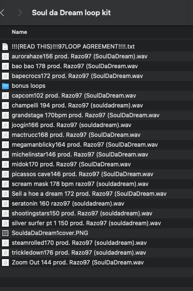 Soul da Dream: loop kit