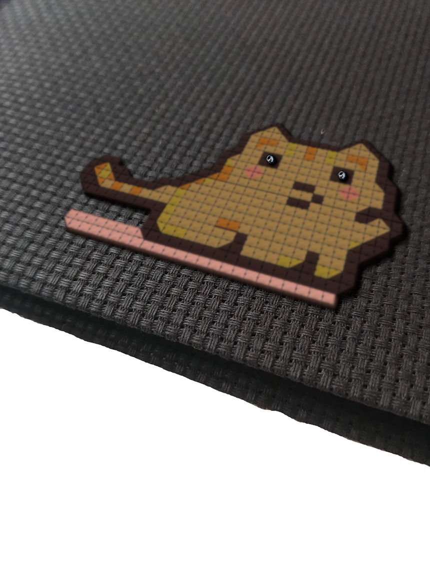 Pixel Art Cat Cross Stitch Pattern