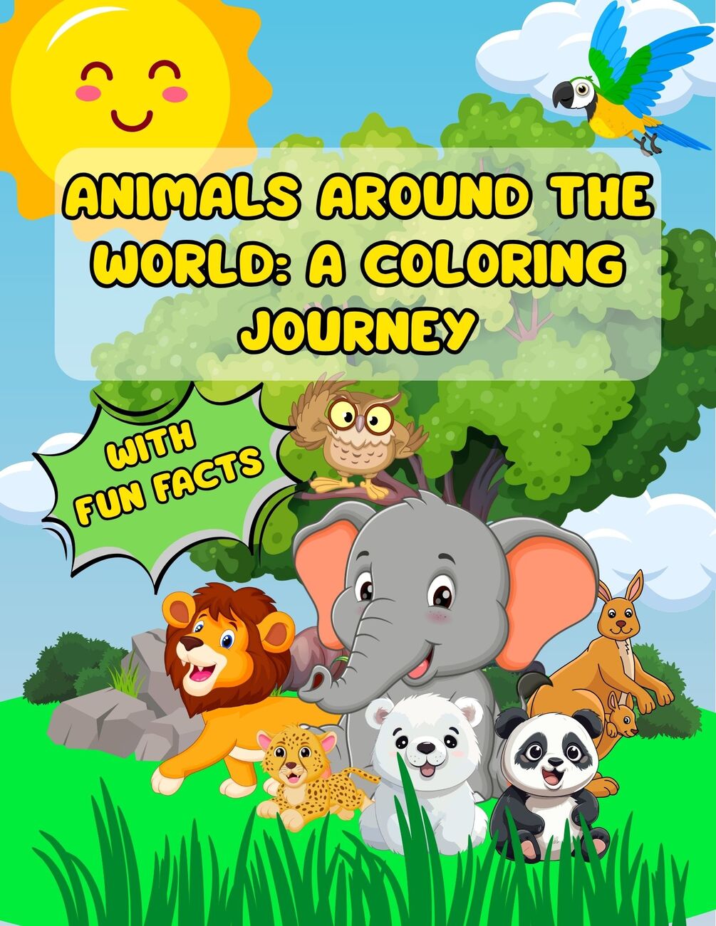 Animals Around the World Coloring Book for Kids – Fun Facts + Printable ...