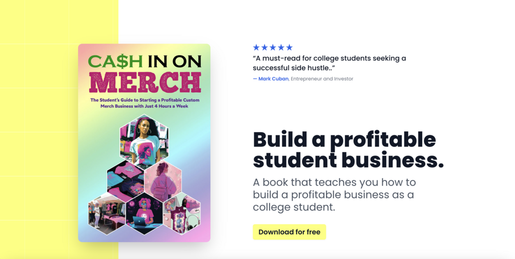 Student's Guide to Starting a Merch Business