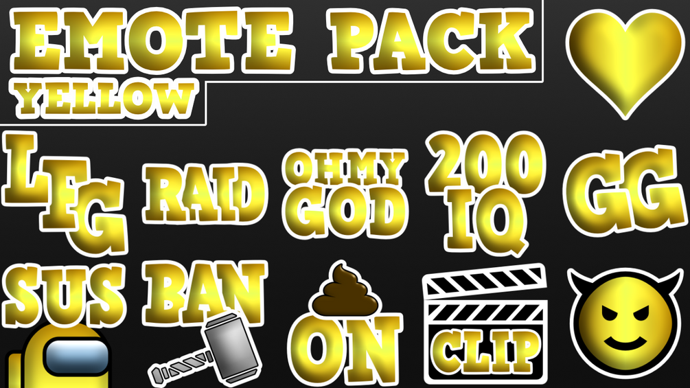 Emote Pack - Yellow