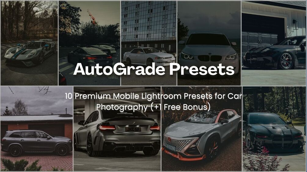 AutoGrade: 10 Premium Mobile Lightroom Presets for Car Photography (+1 ...