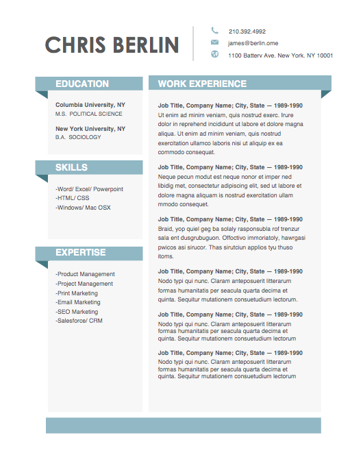 Berlin Resume