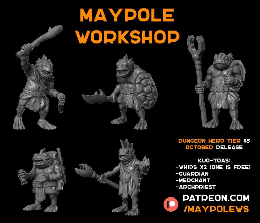 Kuo-toa set (October Patreon release)