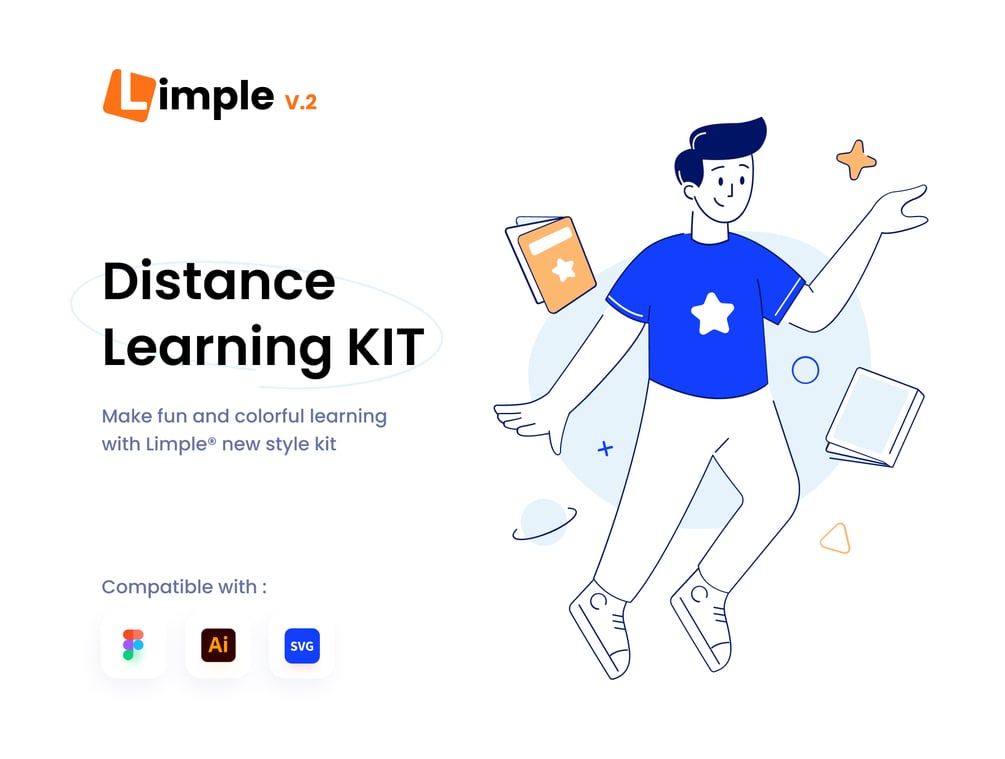 Limple v.2 - Distance Learning Illustration KIT