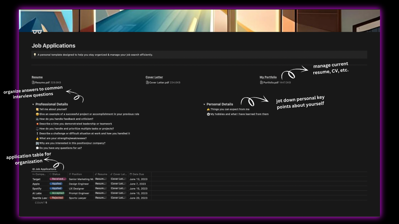 Ultimate Job Hunt Tracker