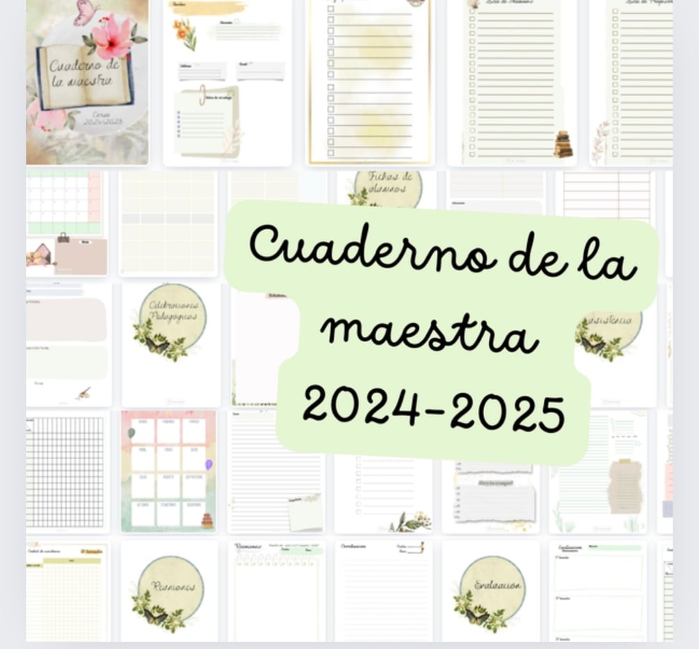 CUADERNO DE LA MAESTRA CURSO 2024-2025