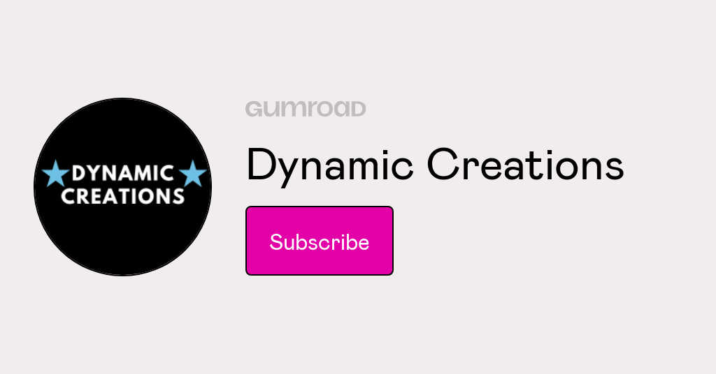Dynamic Creations