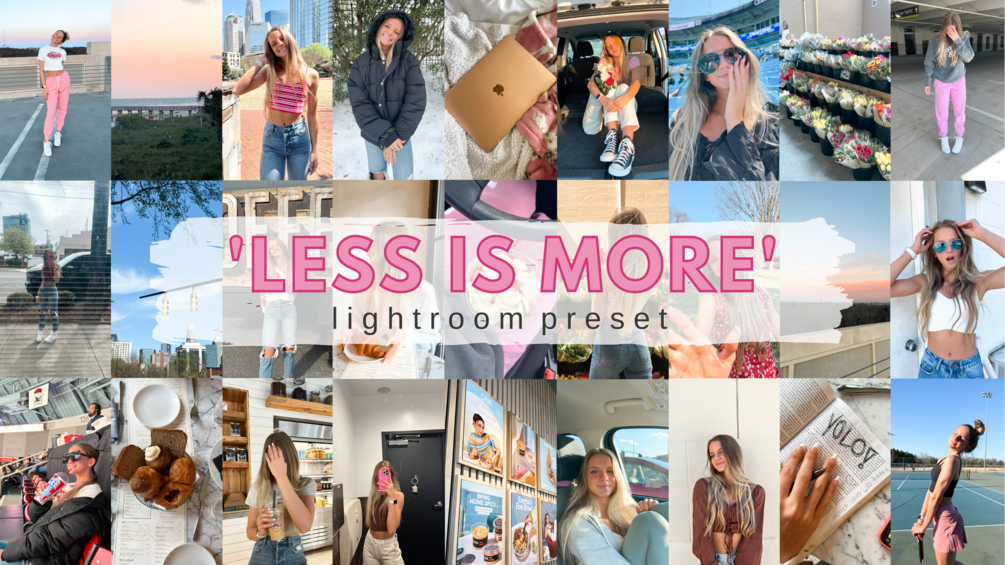 'Less is More' Lightroom Preset